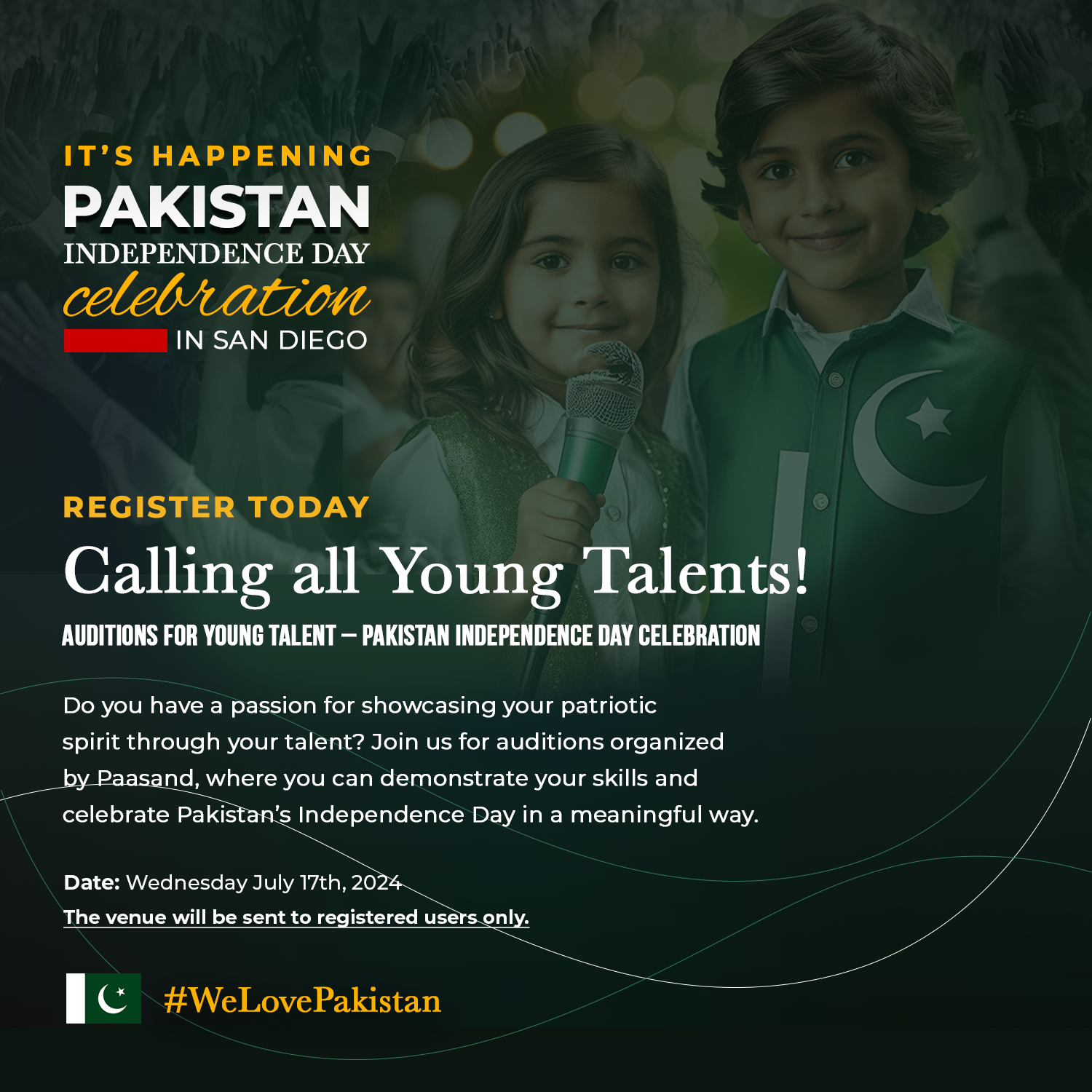 Calling all Young Talents! Auditions for Young Talent – Pakistan ...